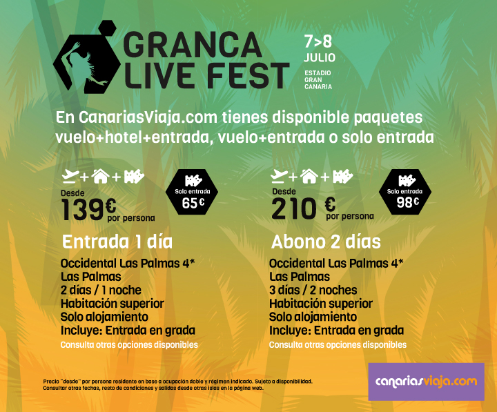 GRANCA LIVE FEST 7>8 JULIO 2023 ESTADIO DE GRAN CANARIA > mucho mas